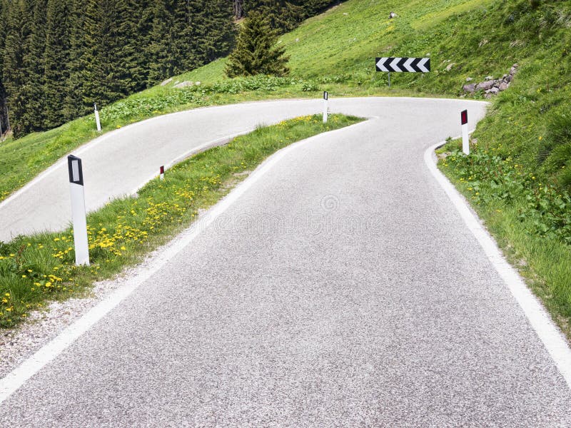 Country road stock image. Image of sshape, nature, high - 35053861