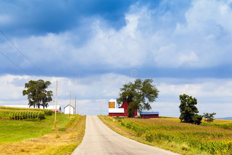 Country Road stock photo. Image of blue, farming, farmland - 33631018