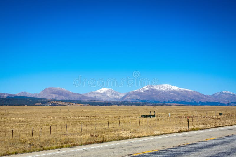 Country Road in Colorado stock photo. Image of route - 19656792