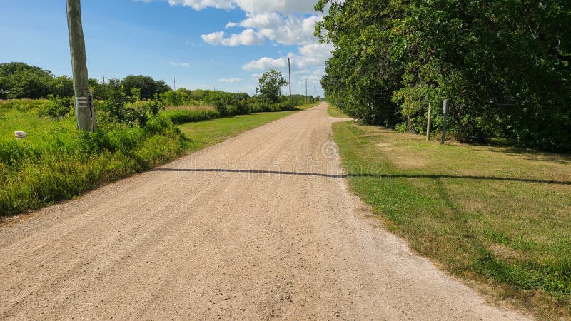 Country Road Long Hot Summer Stock Image - Image of long, gravel: 192642659