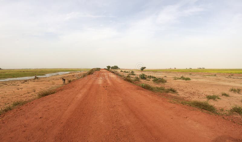 Country road in Mali stock photo. Image of color, monument - 18545792