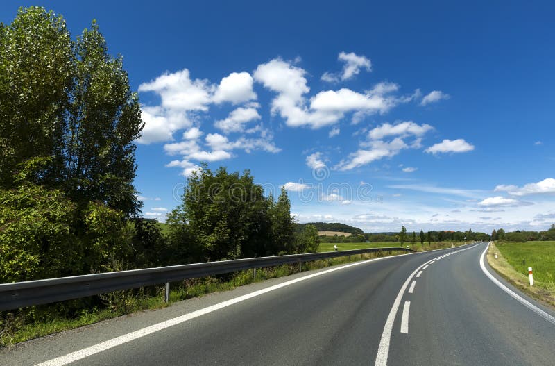 Country Road in Moravia, Czech Republic. Stock Image - Image of rural ...