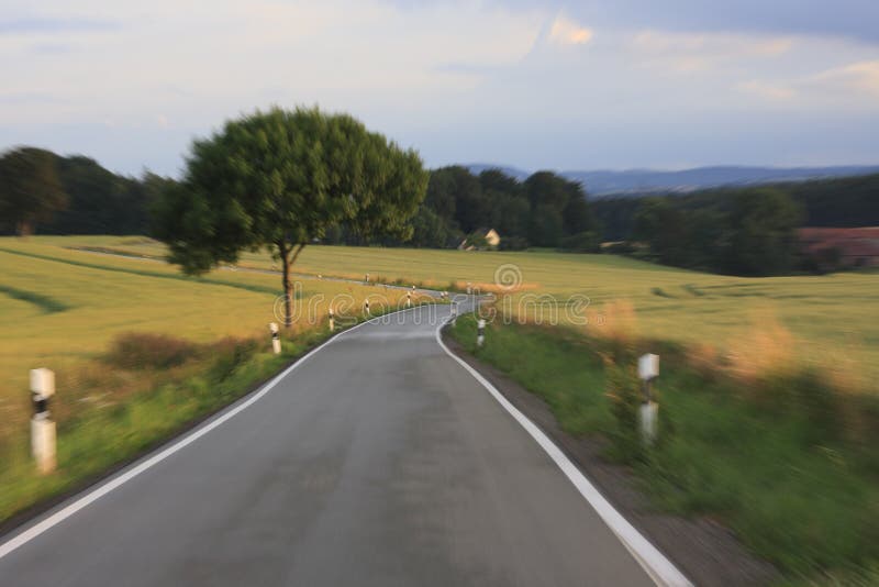 Country road motion stock image. Image of natural, farm - 10211131