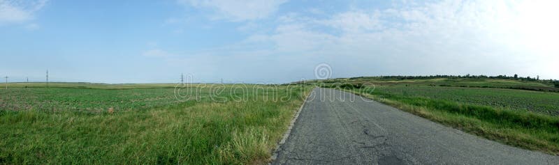 Country road panorama stock photo. Image of landscape - 32701358
