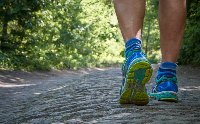 Country Road Running Training. Stock Photo - Image of activity ...
