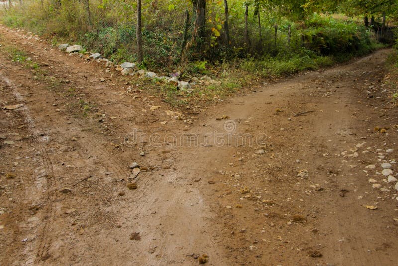 Two roads choice stock image. Image of concept, object - 26711495
