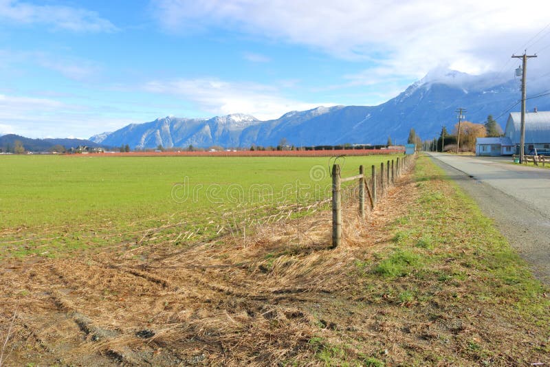 Country Road and Valley Landscape Range Stock Image - Image of ...