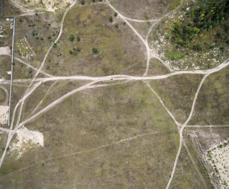Country Road, View from Above Stock Image - Image of europe, height ...