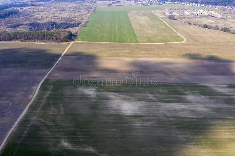Country Road, View from Above, Aerial View Stock Photo - Image of ...
