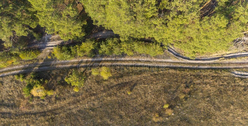 Country Road, View from Above Stock Image - Image of country, rural ...