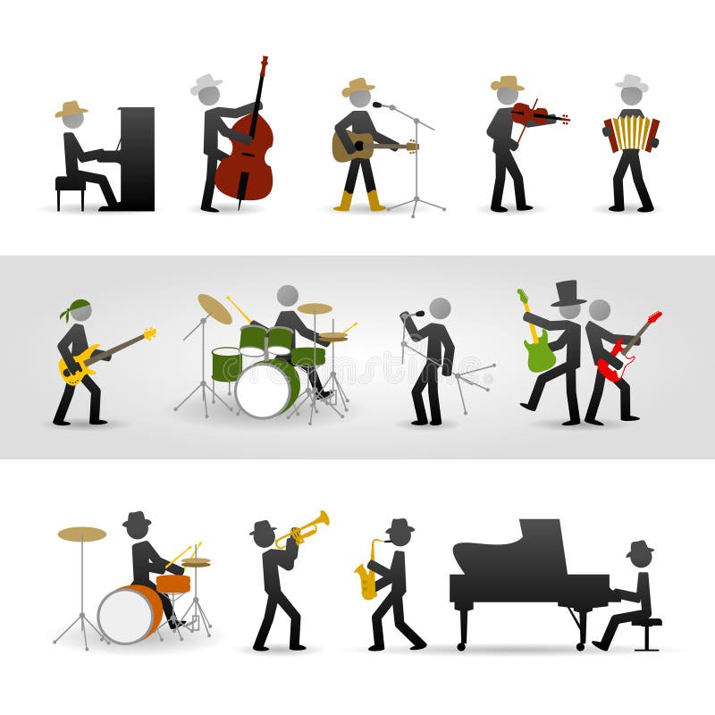 Music icons 2 stock vector. Illustration of musical, blue - 5656722