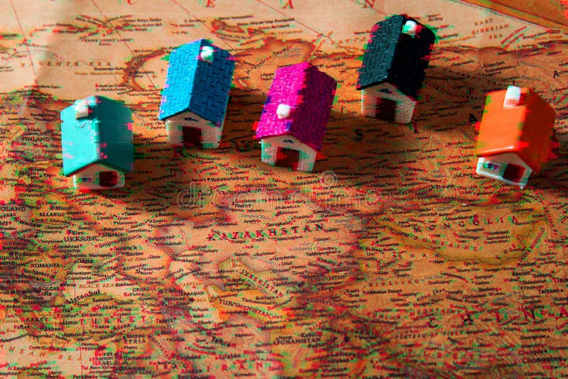 Russia on the World Map in Glitch Effect Stock Photo - Image of global ...