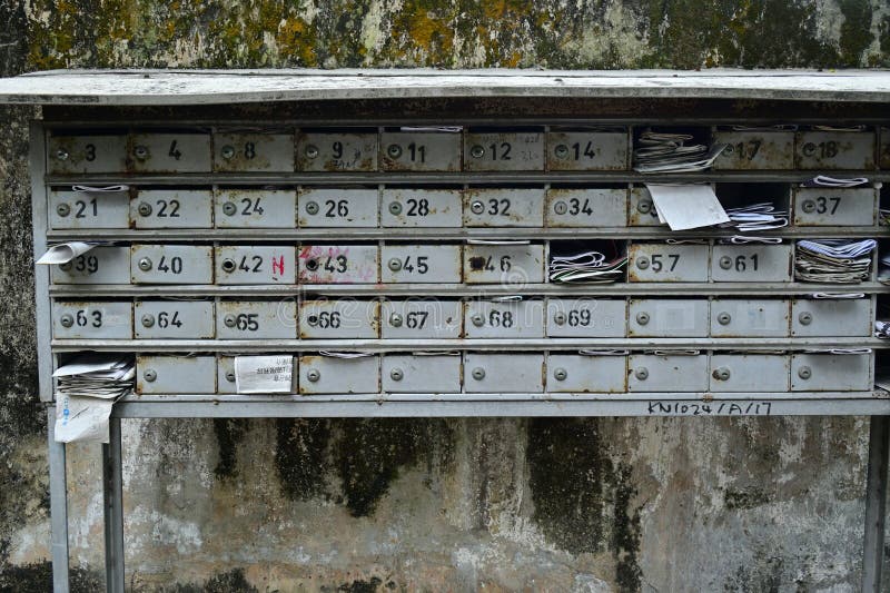 Country Side Steel Mail Letter Box Stock Photo - Image of wooden, full ...