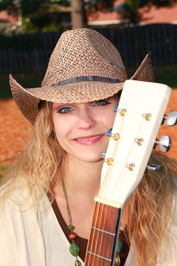 Country Singer Gal stock photo. Image of pretty, blonde - 17115374