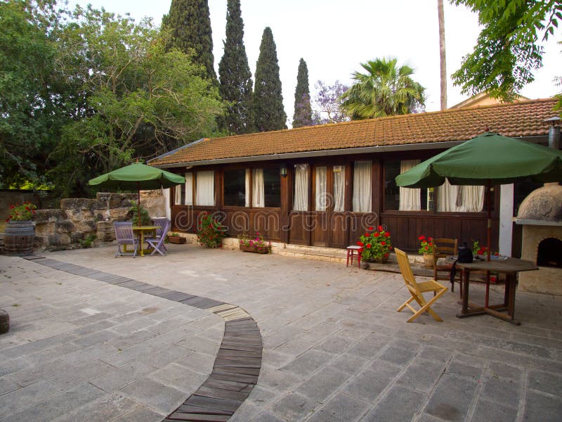 Country Style Bistro Cafe Restaurant Stock Image - Image of furniture ...