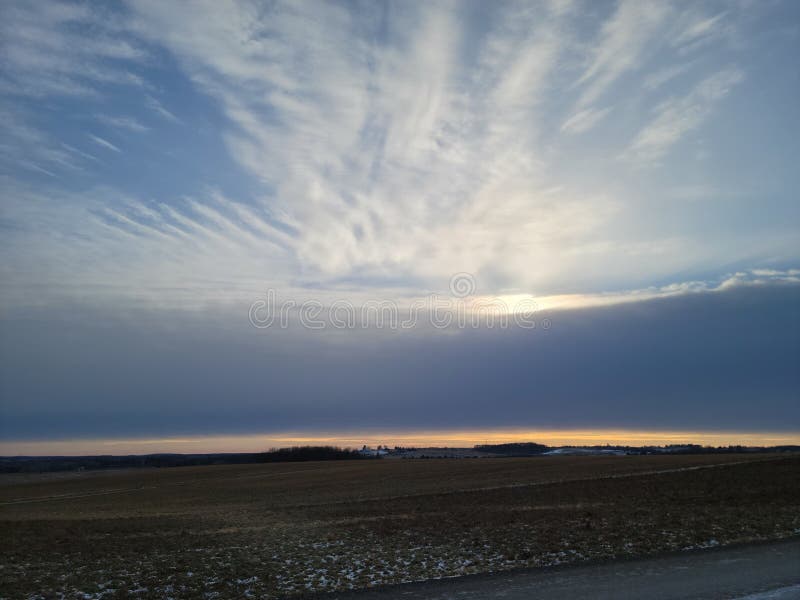 Country Sunset in Wisconsin Stock Photo - Image of country, nature ...