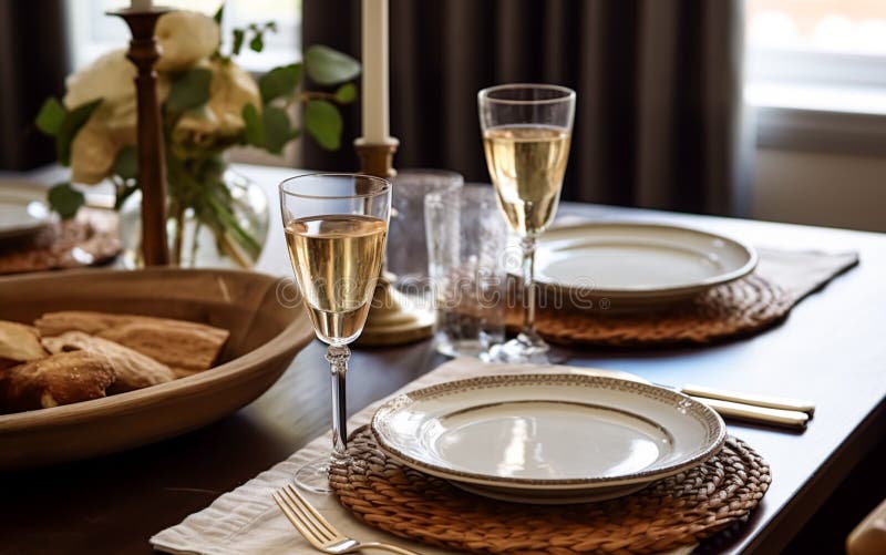 Country Tablescape, Formal Dinner Table Setting, Table Scape with ...