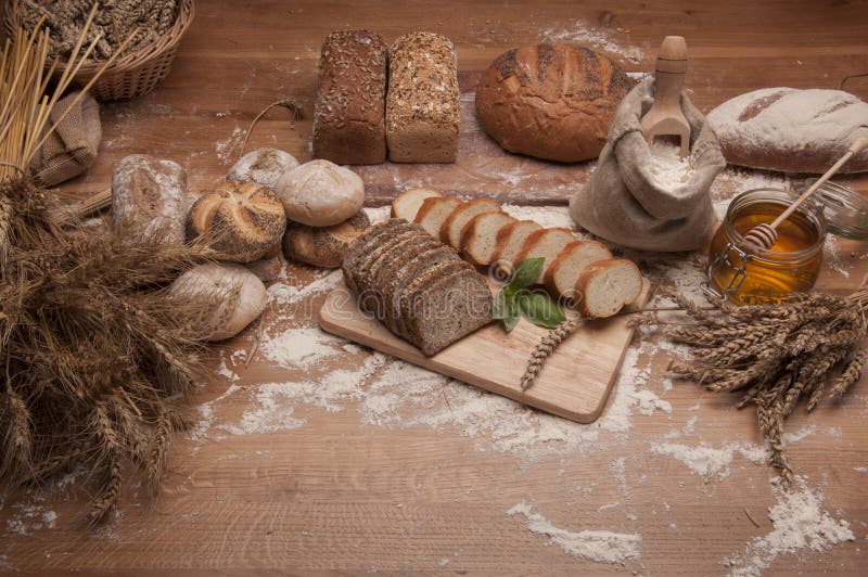 Country Theme with Traditional Baking Goods Stock Image - Image of ...