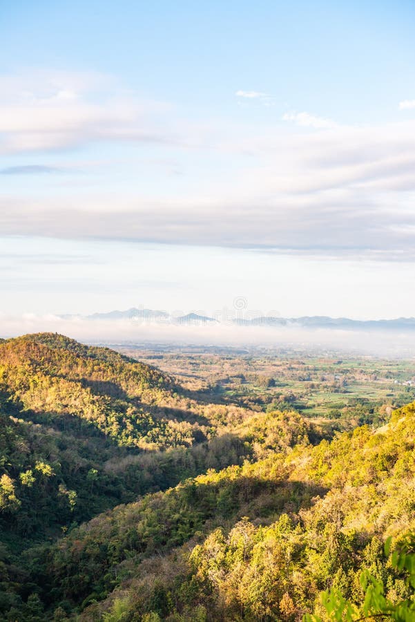 The Country Top View in Phrae Province Stock Photo - Image of color ...