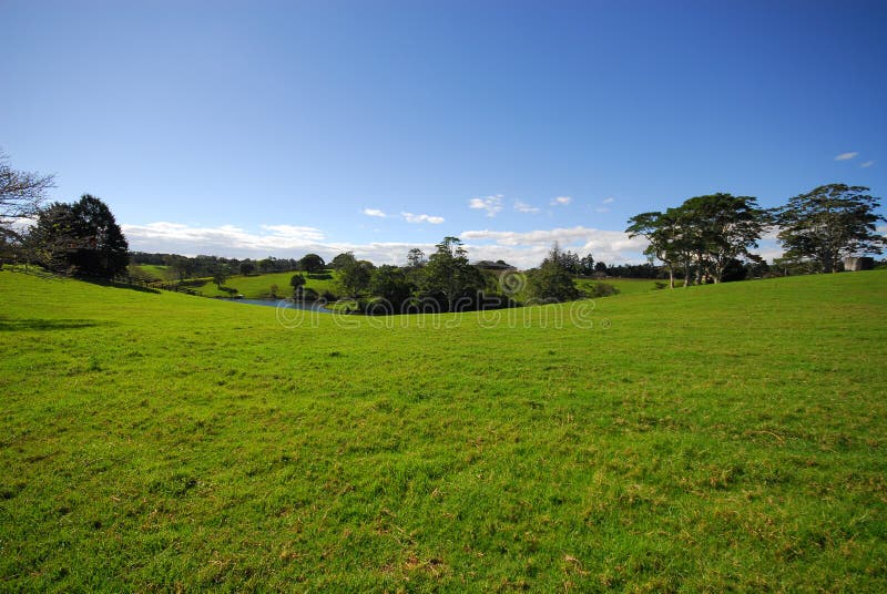 Country view with pond stock image. Image of high, lawn - 6617097