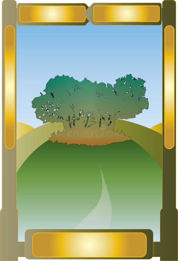 Country walk frame stock vector. Illustration of border - 58174347
