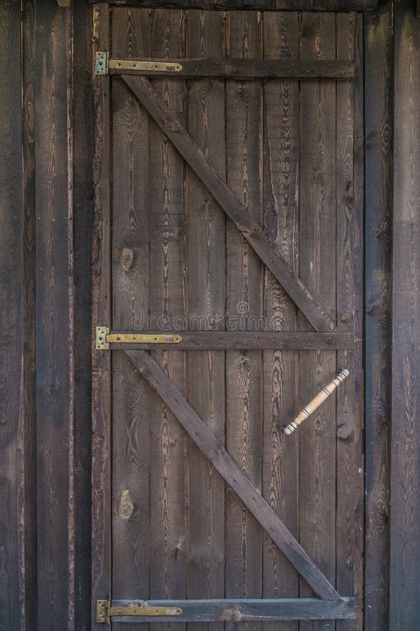 Countryside Aged Old Farm Barn Door Closeup Stock Image - Image of ...