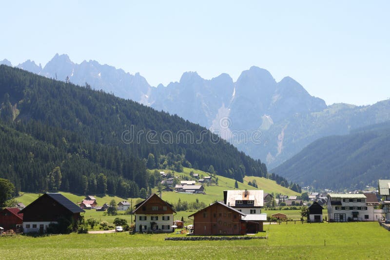 Countryside in Austria stock image. Image of architecture - 17743513