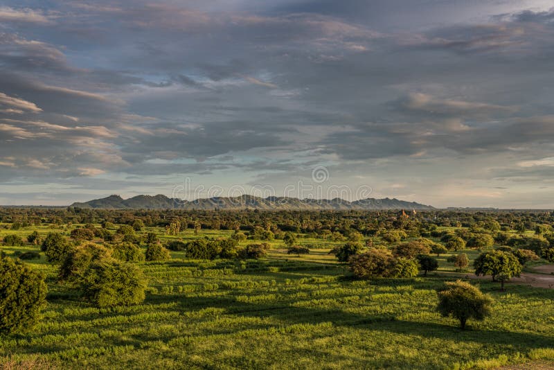 Countryside in Bagan, Myanmar Stock Image - Image of scenic, land: 80064763
