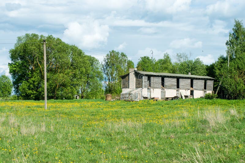 Countryside Buildings in Summer Stock Image - Image of home, lake: 68833739
