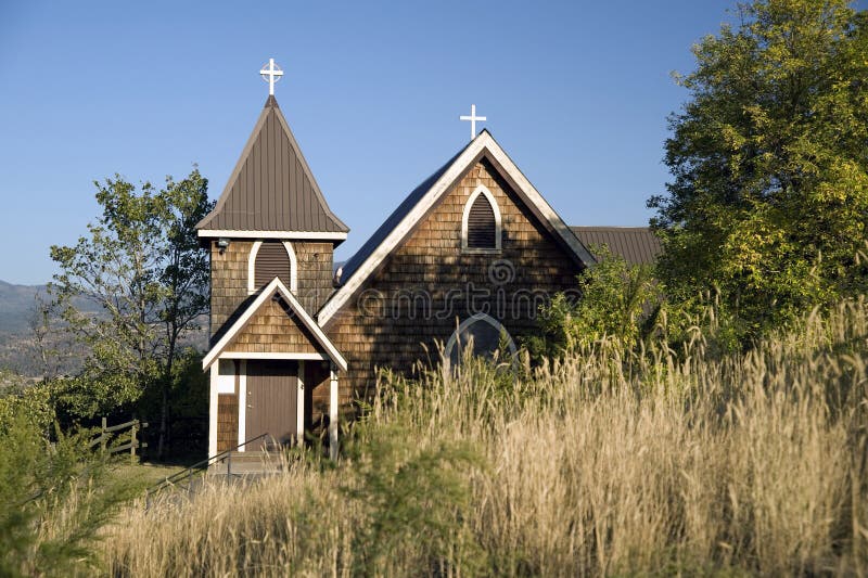 Countryside church stock photo. Image of church, wood - 19955542