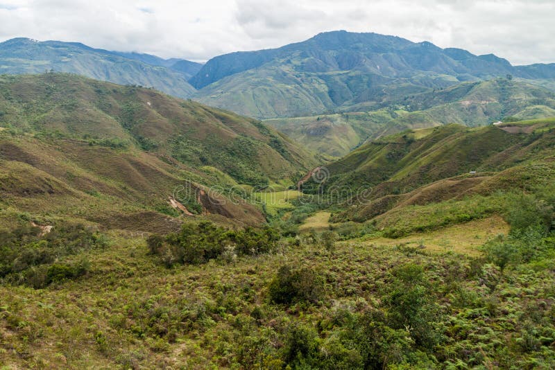 Countryside in Cloud Forest Mountains Stock Image - Image of ...