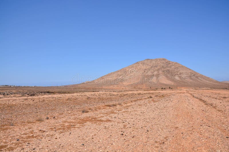 Countryside Desert Dirt Path Stock Image - Image of horizon, summer ...
