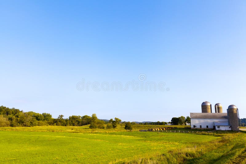 Countryside Farm stock image. Image of azure, dramatic - 26613801
