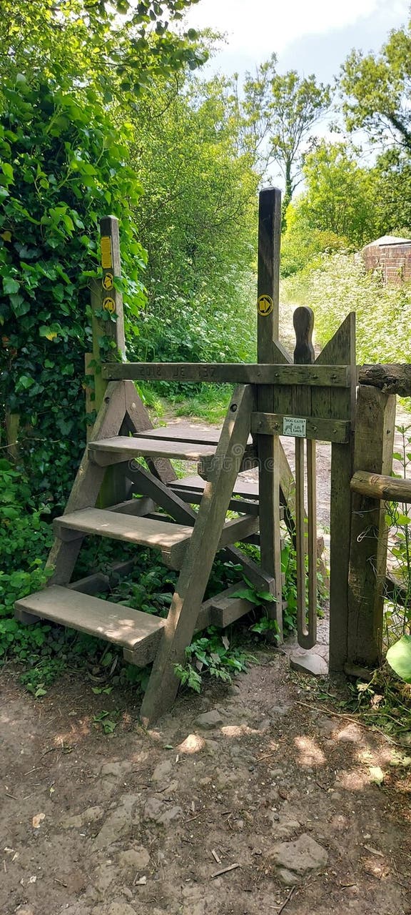 Countryside Ladder Steps between Two Fields. Stock Photo - Image of ...