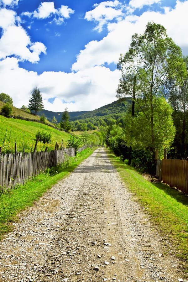 Countryside Lane stock photo. Image of outdoor, grass - 44165318