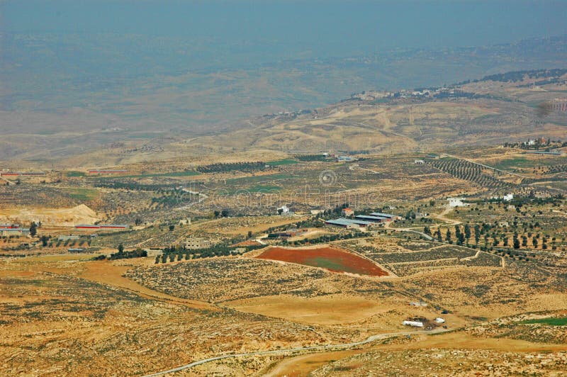 Countryside of Jordan stock image. Image of east, field - 10057605