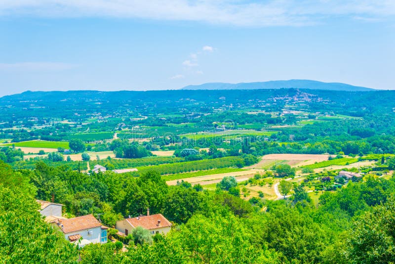 Countryside of Luberon stock image. Image of tour, mountain - 206101355