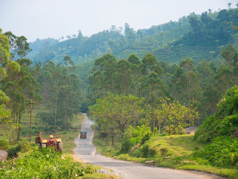 The Countryside of Munnar, Kerala, India Stock Image - Image of hill ...