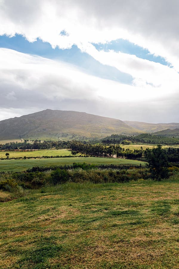 Countryside Natural Landscape, Agricultural Fields Stock Image - Image ...