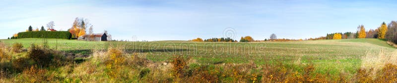 Countryside panorama stock photo. Image of flora, harvest - 34343692