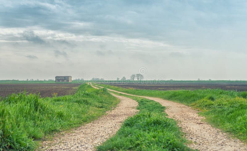 Countryside Path in Northern Italy Stock Image - Image of direction ...