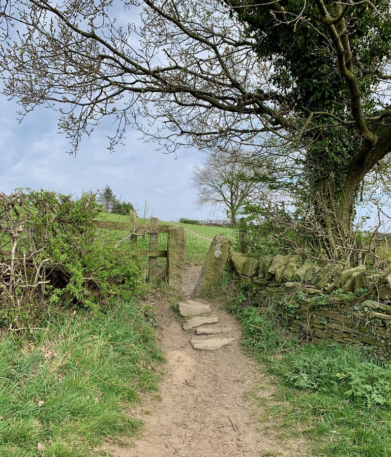 Countryside Path with Stile Stock Photo - Image of travel, walk: 178798050