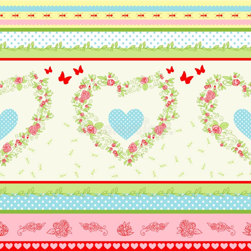 Collection for Scrapbook. Borders. Stock Vector - Illustration of ...