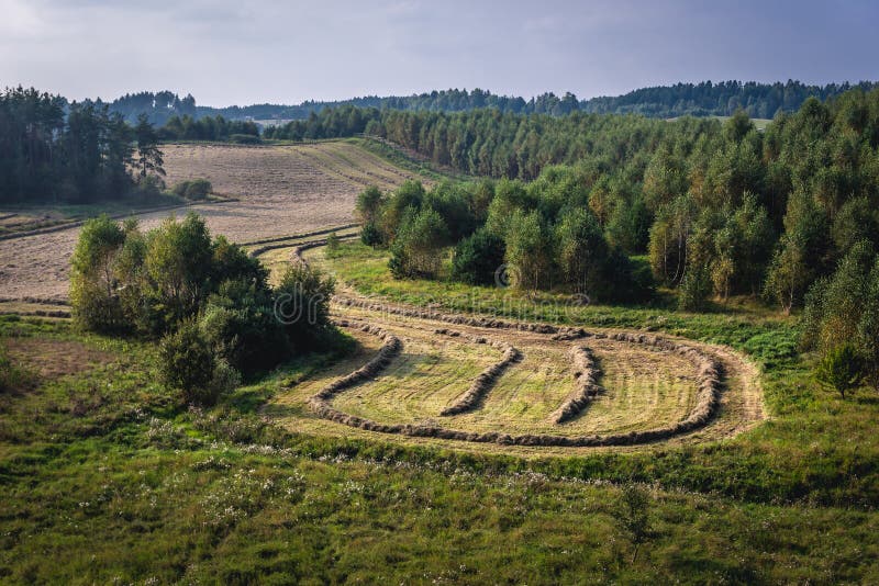 Countryside in Poland stock photo. Image of meadow, area - 90790572