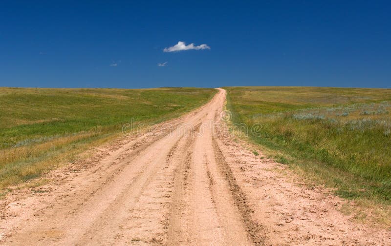 Countryside Road stock image. Image of prairie, grassland - 25855171