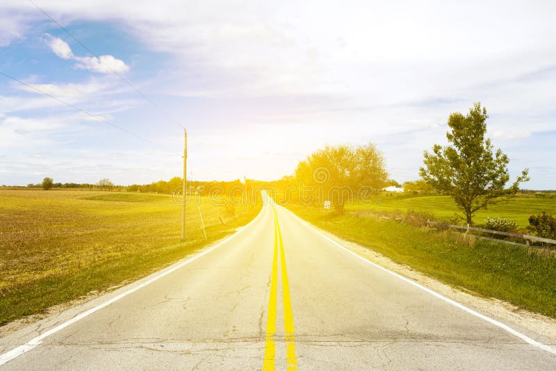 Countryside Road stock photo. Image of sunlight, surface - 29188548