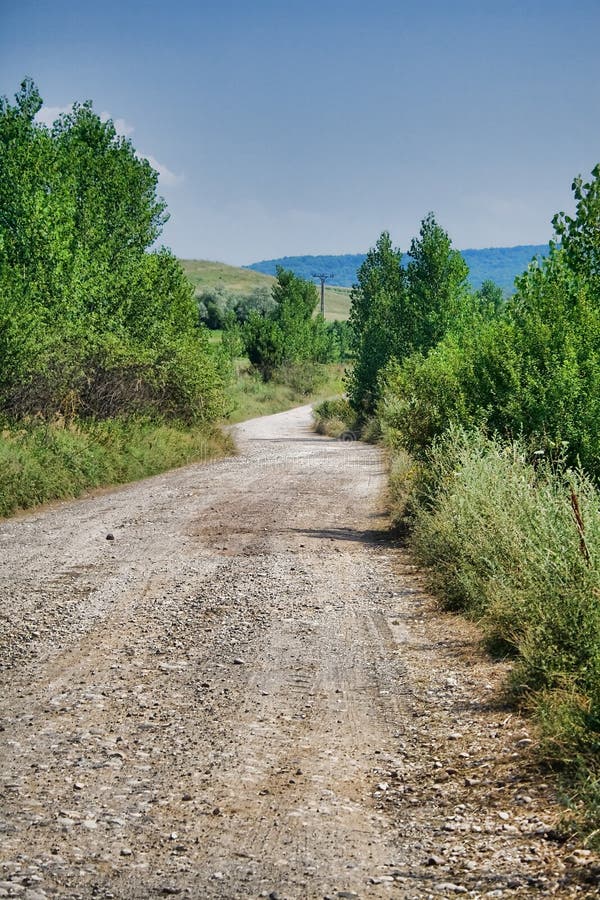 Countryside road stock image. Image of summer, cloudscape - 7758927