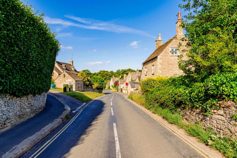 Countryside road stock image. Image of cotswold, area - 75606261