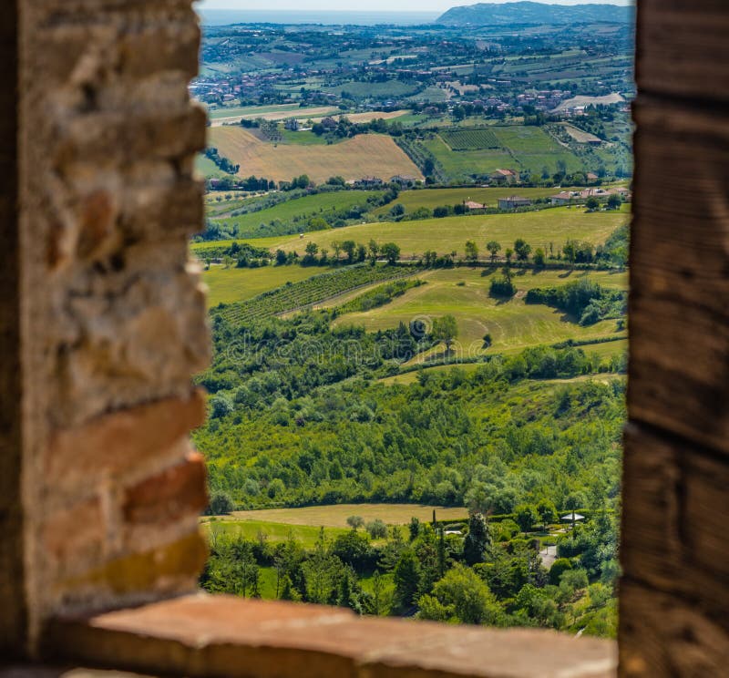 Countryside of Romagna in Italy Stock Photo - Image of fields, ancient ...