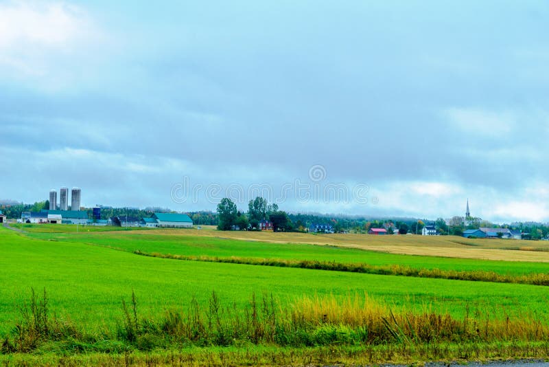Countryside in Saint Andre, Quebec Stock Photo - Image of province ...